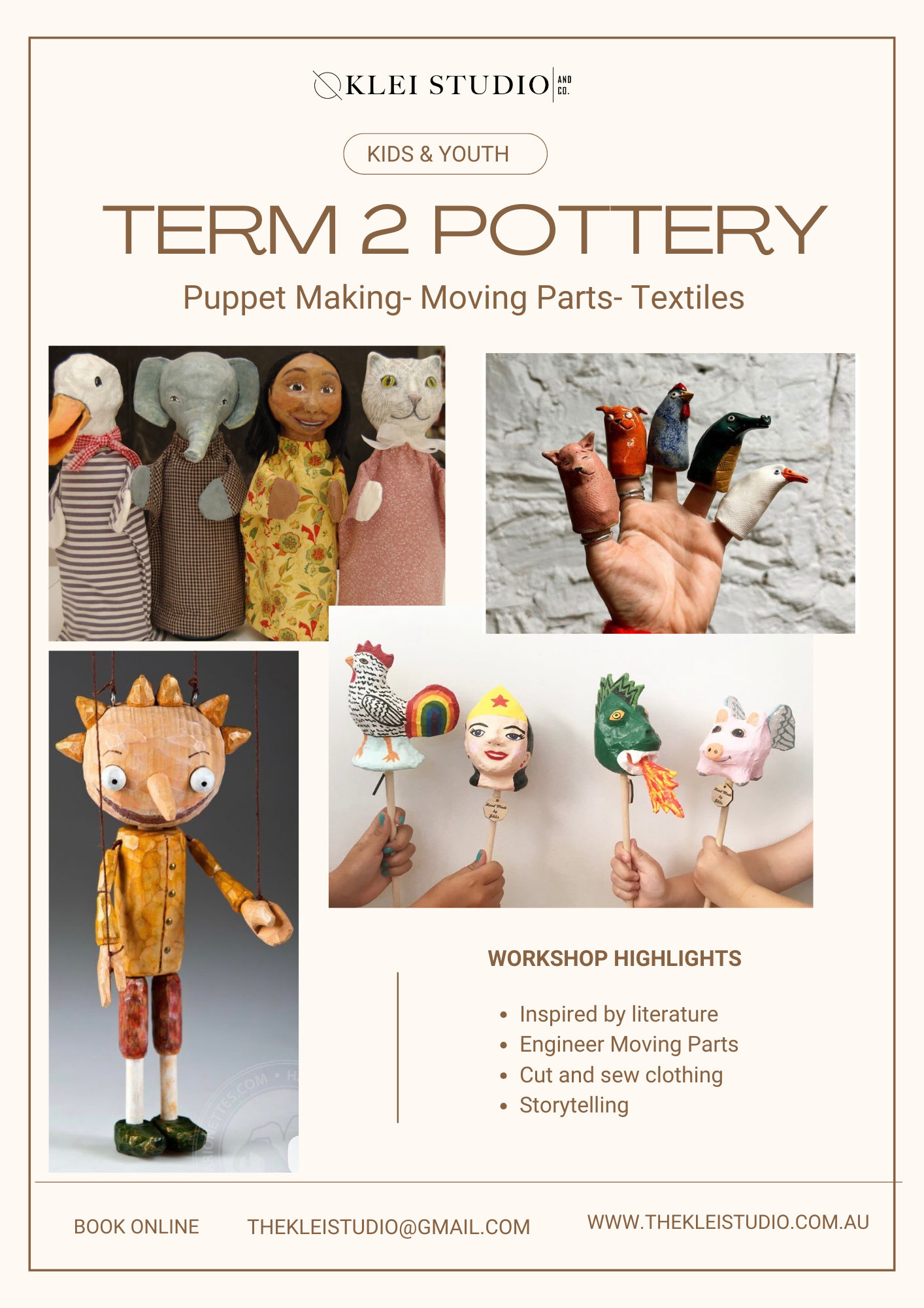 Term 2 KIDS Art/Pottery Program | The Klei Studio & Co
